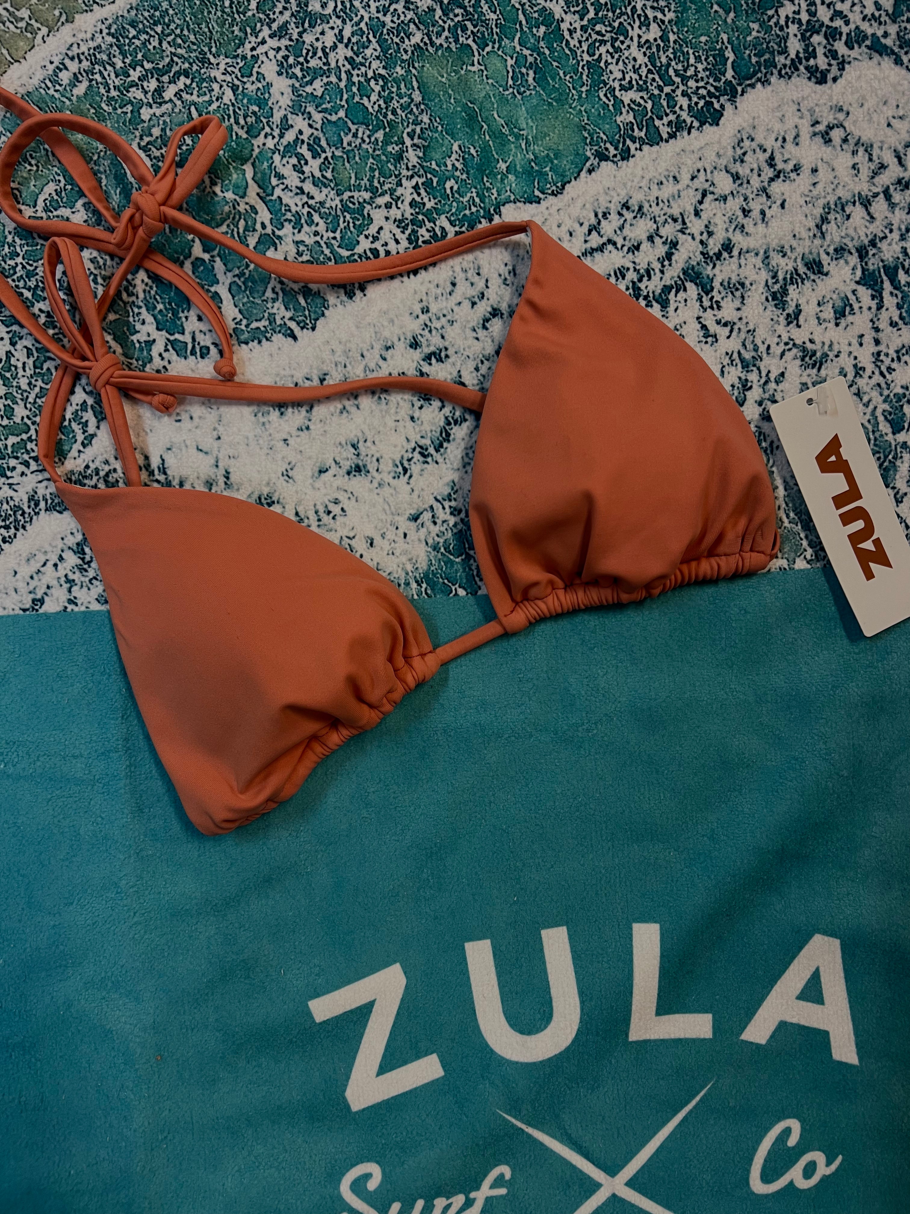 Zula solid triangle bikini top – Zula Surf